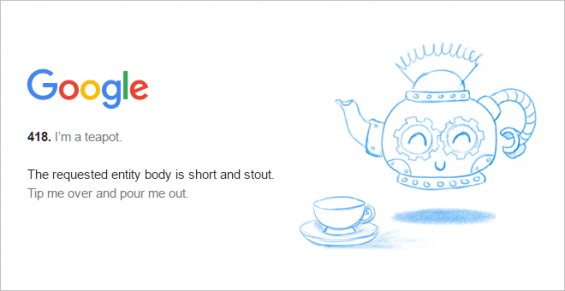 HTTP ステータスコード 418 I’m a tea pot のページを実装してみた | Thought is free